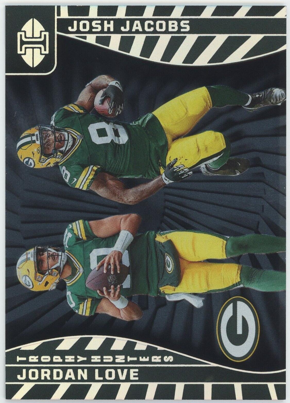 2024 Panini Illusions - Trophy Hunters Josh Jacobs, Jordan Love #5 ALL ...