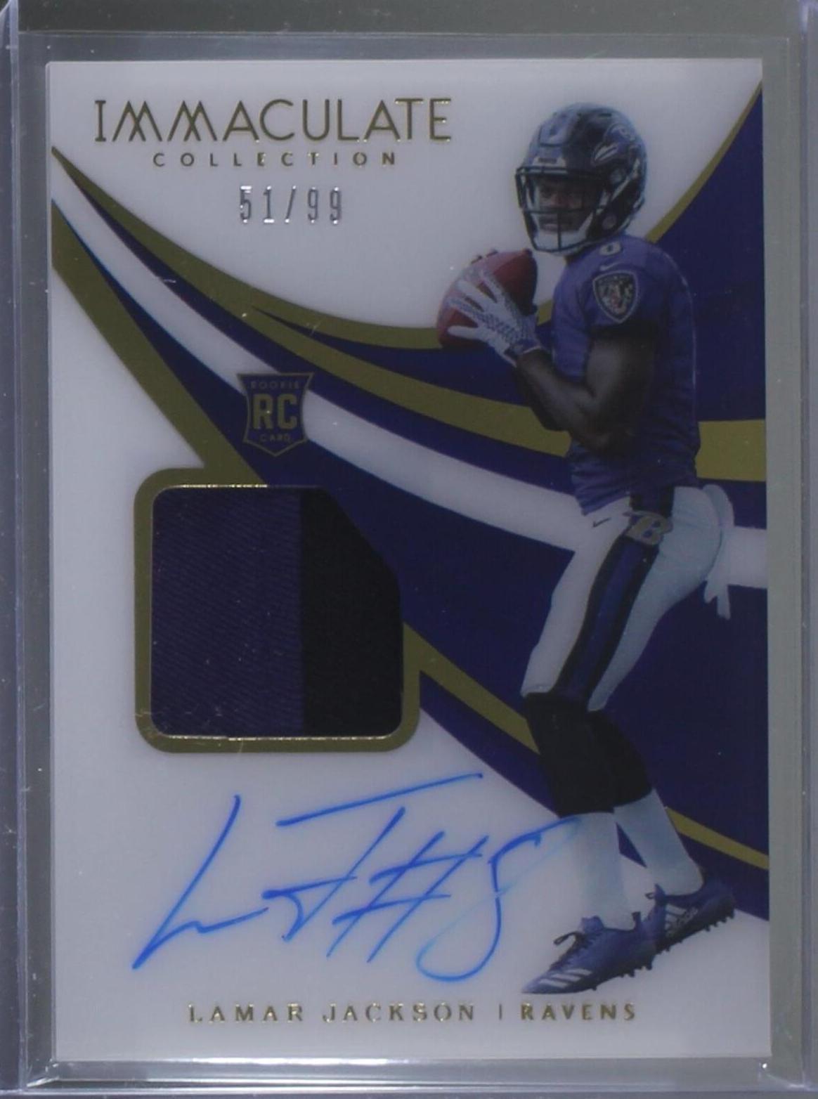 2018 Panini Immaculate Collection - Rookie Patch Autographs Lamar ...