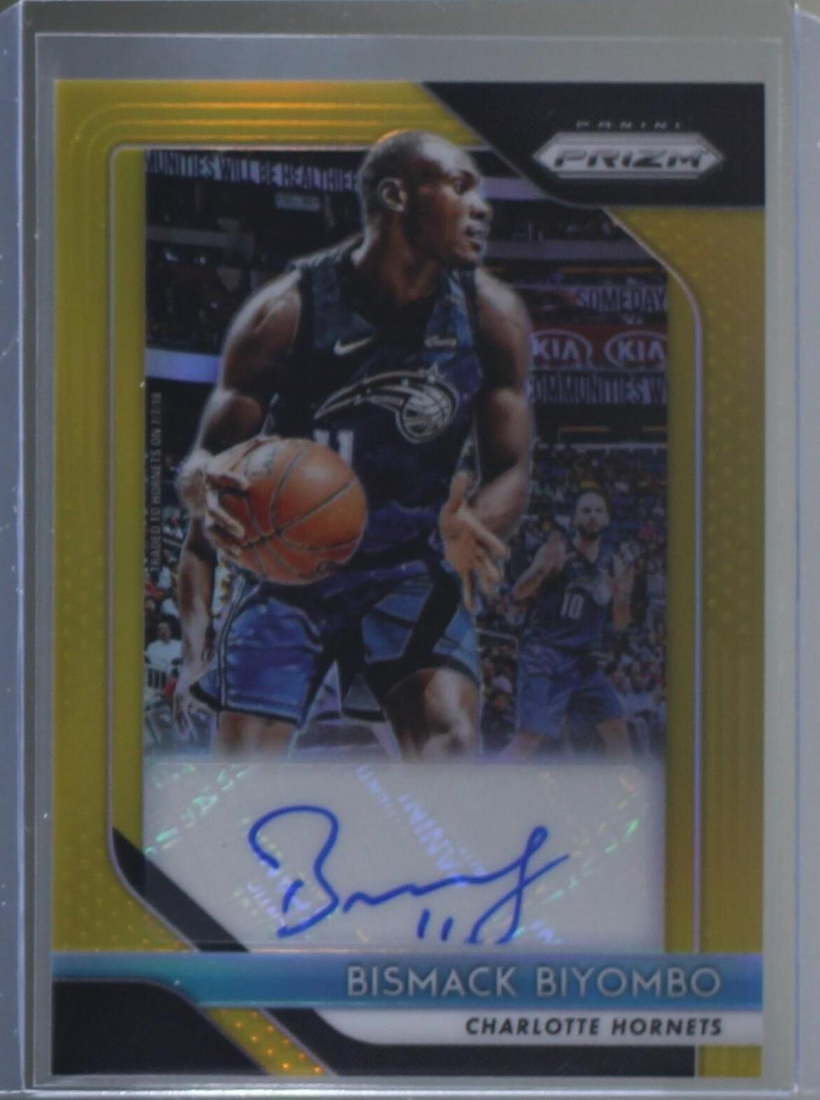 2018-19 Panini Prizm - Signatures Bismack Biyombo #S-BBY Gold Prizm /10 ...