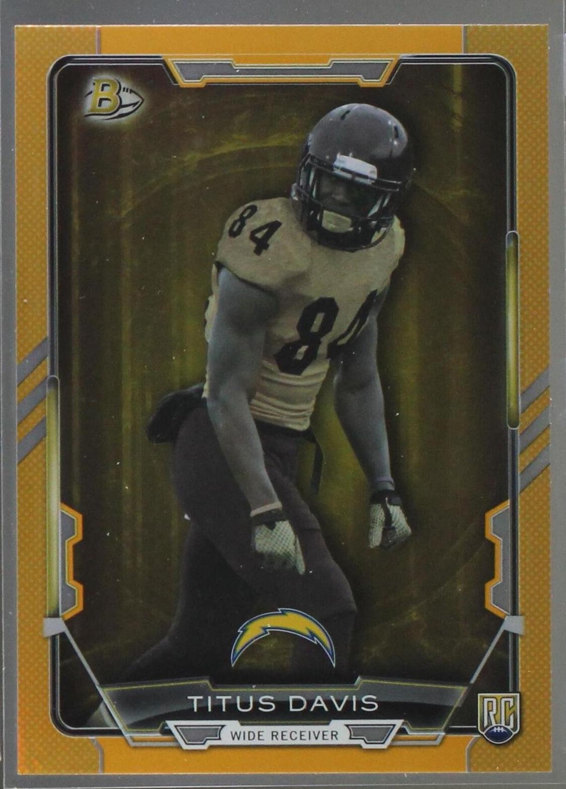 2015 Bowman - Rookies Titus Davis #98 Orange Rainbow Foil /299 (RC) for ...