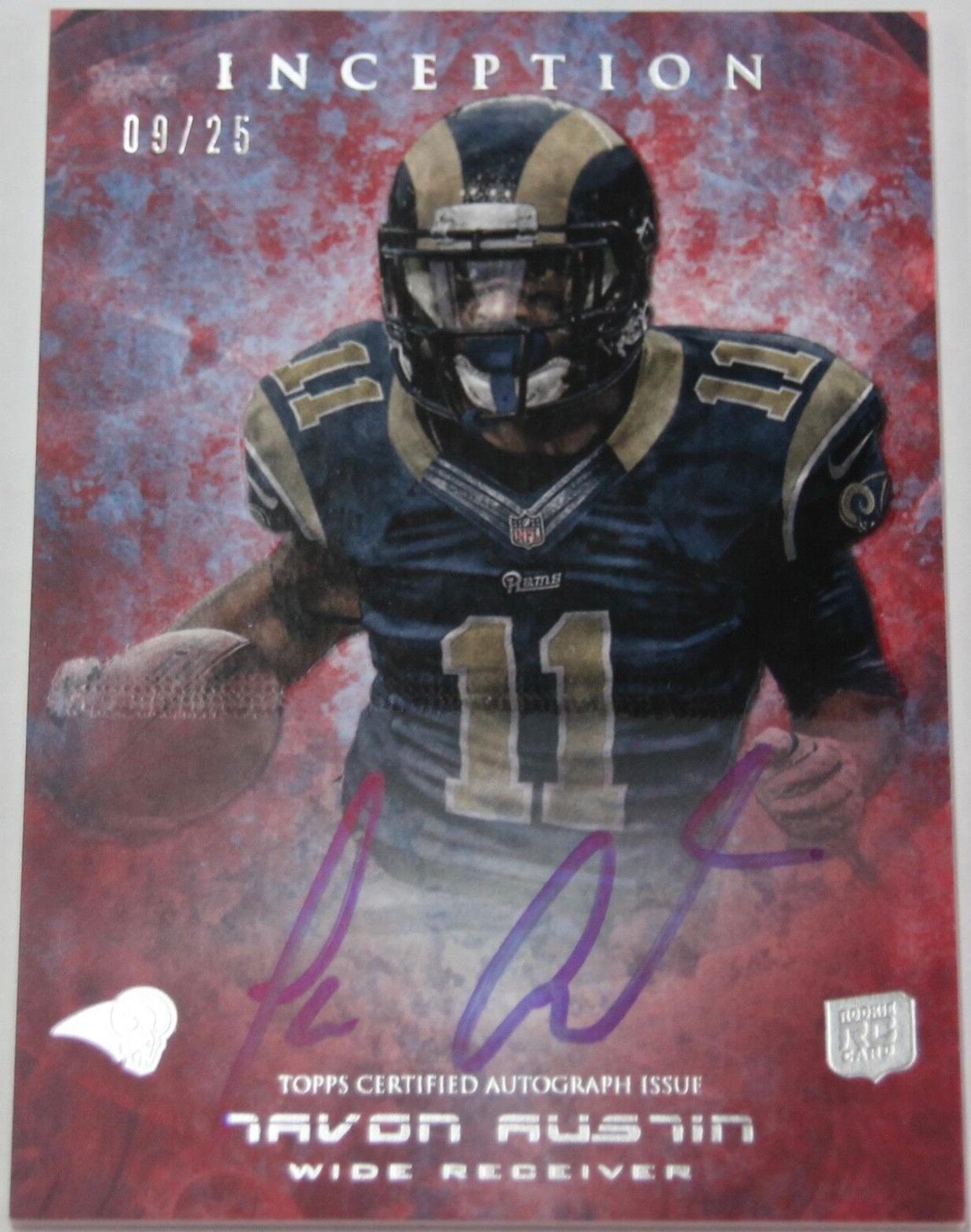 2013 Topps Inception - Tavon Austin #130 Red /25 (AU, RC) for sale ...