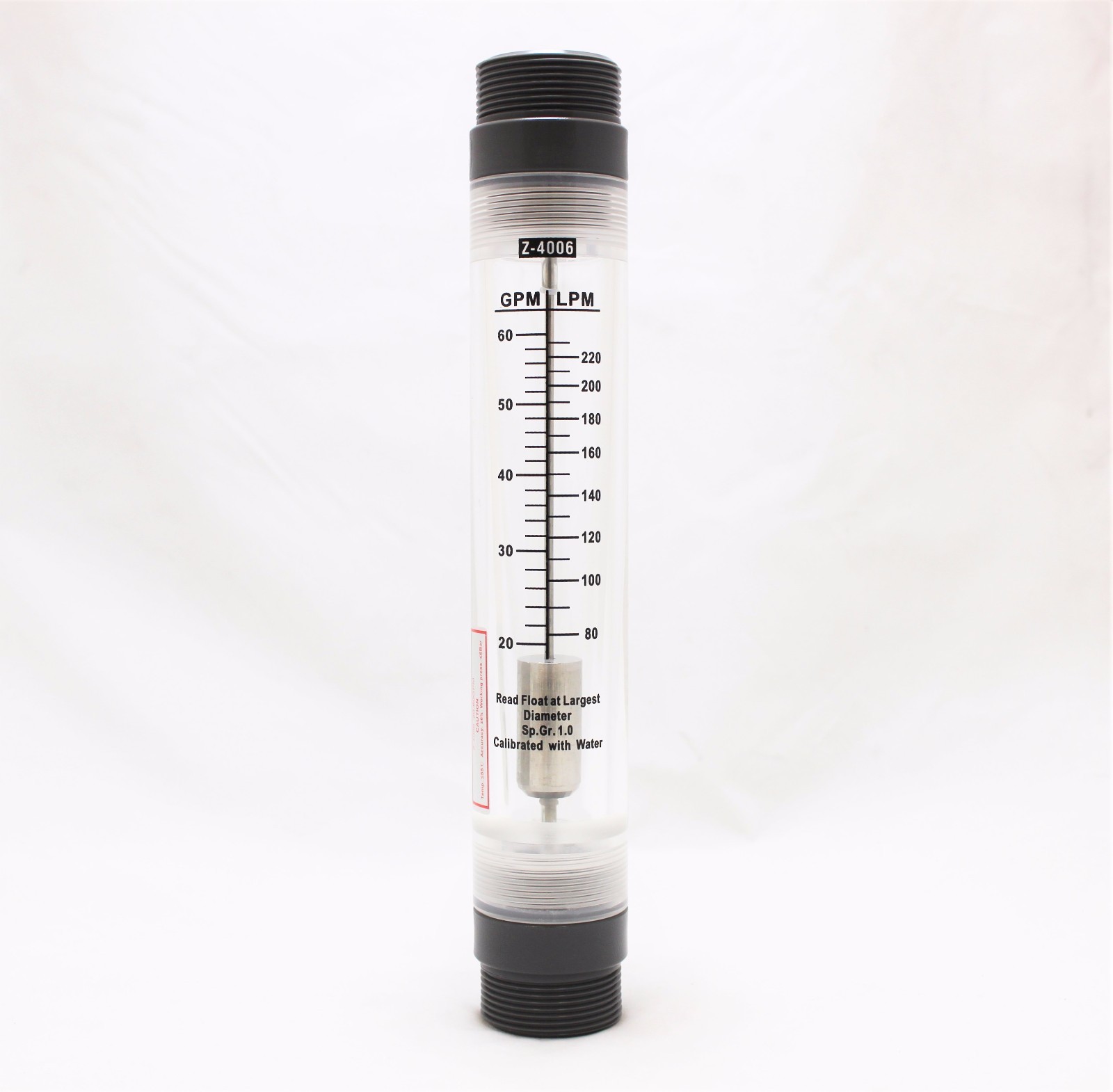 2 Water Flow Meter FLOWMETER ROTAMETER 20-60 GPM inline Instrument | eBay 2 Water Flow Meter FLOWMETER ROTAMETER 20-60 GPM inline Instrument | eBay