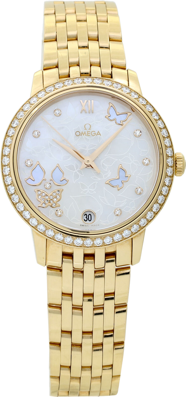 OMEGA De Ville Prestige 424.55.33.20.55.004 Butterfly for sale online ...