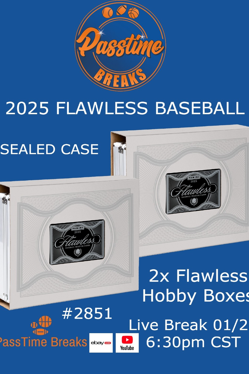 2025 PANINI FLAWLESS BASEBALL - 1x Case 2x Hobby Box - PYT BREAK #2851 ...