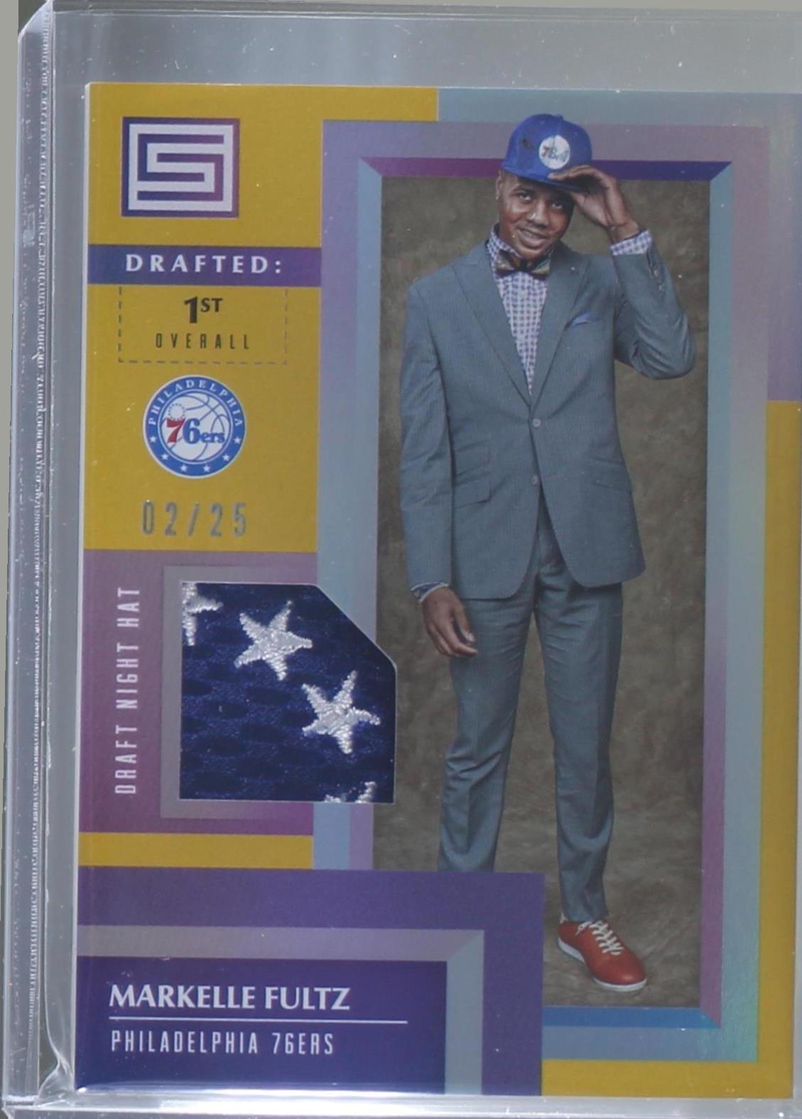 2017-18 Panini Status - Draft Night Hats Prime #DH-MFZ Markelle Fultz ...