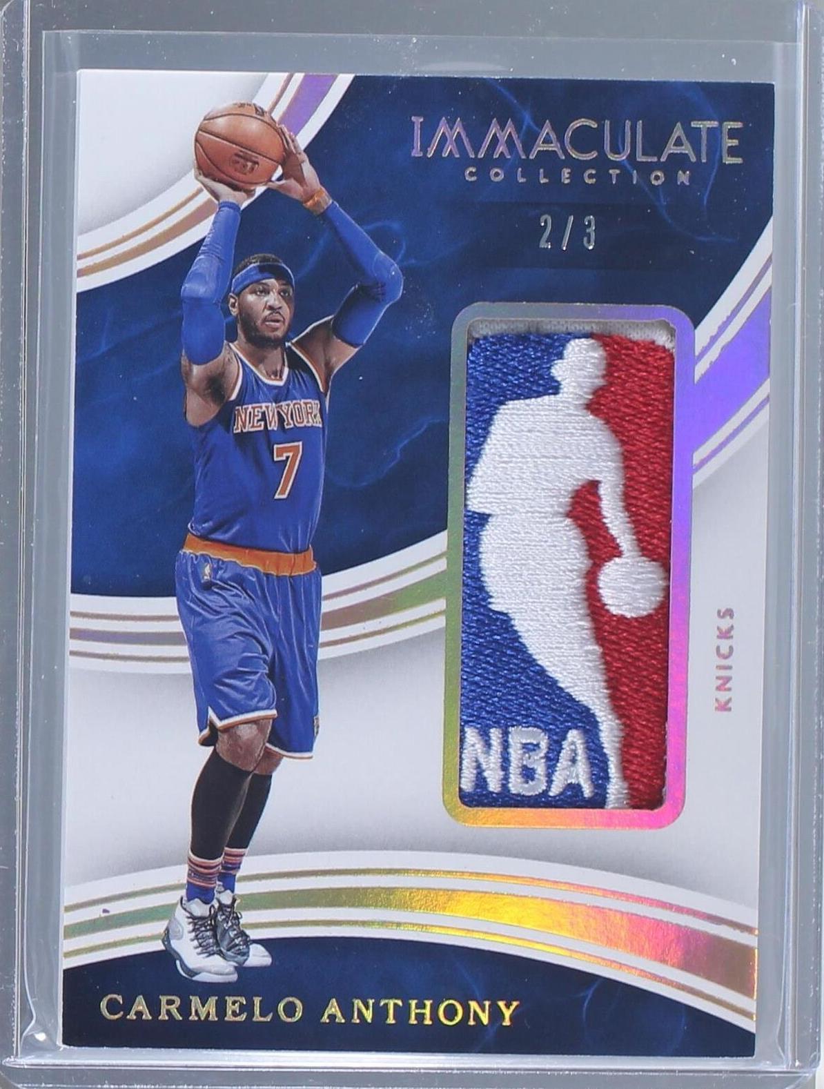 2015-16 Panini Immaculate Collection - Logoman Carmelo Anthony #LM-CAN ...