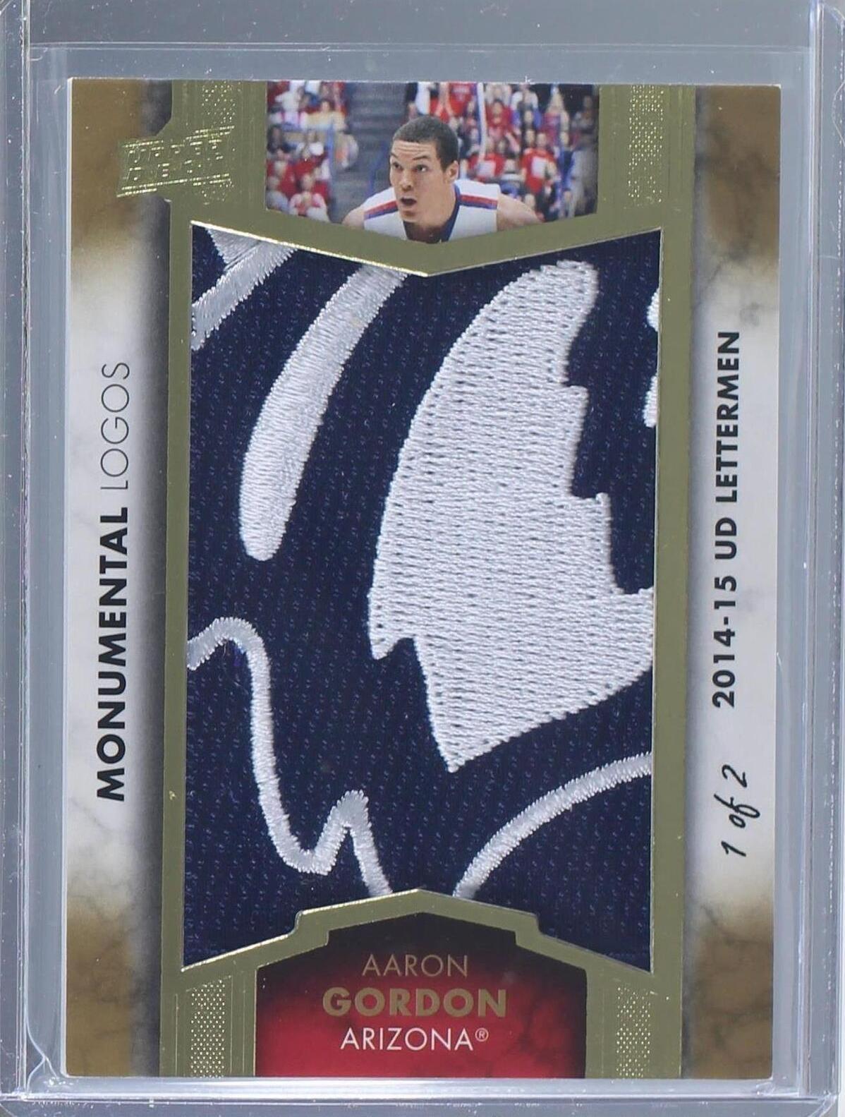 2014-15 Upper Deck Lettermen - Monumental Logo Patches Aaron Gordon #ML ...