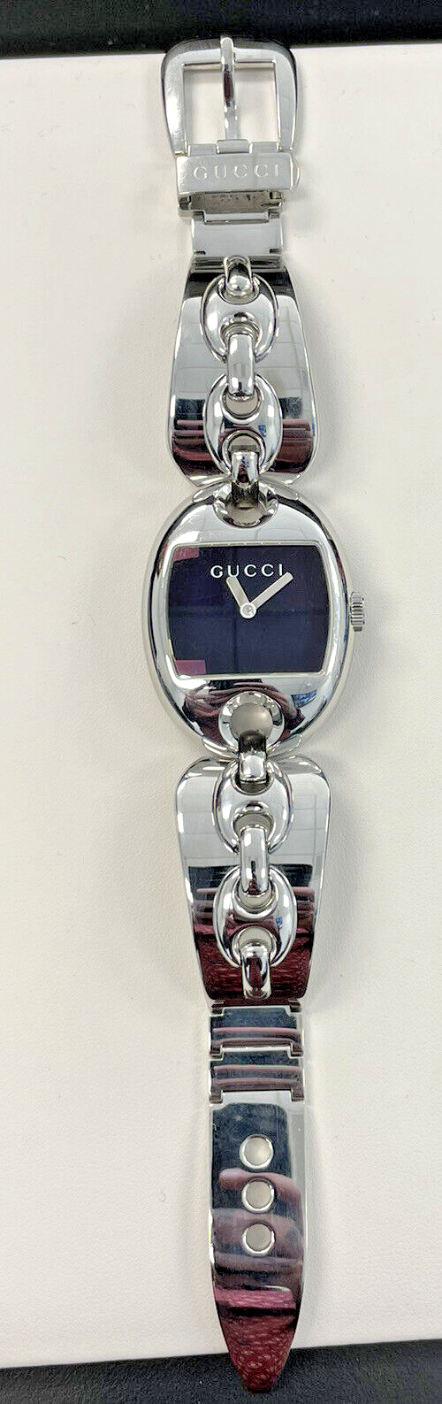 Ladies Authentic Gucci Marina Chain Black Dial Quartz Wrist Ladies Authentic Gucci Marina Chain Black Dial Quartz Wrist