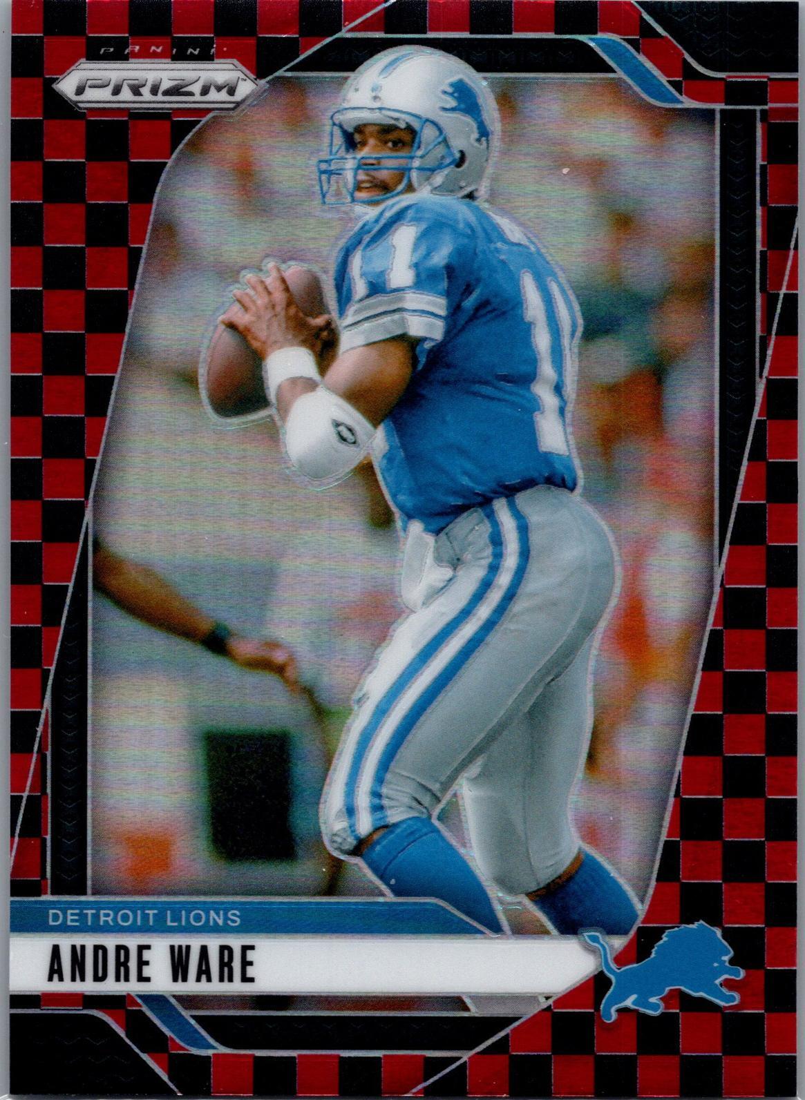 2024 Panini Prizm - Andre Ware #98 Black & Red Checker Prizm for sale ...