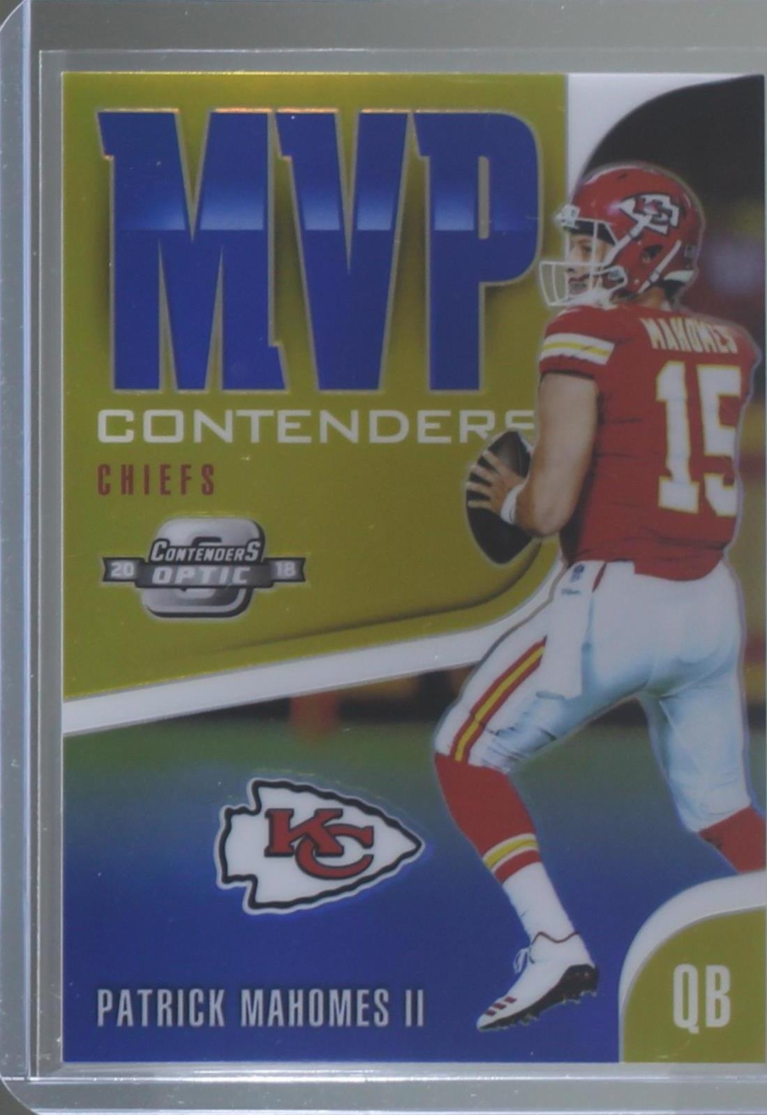 2018 Panini Contenders Optic - MVP Contenders Blue #MVP-PM Patrick Mahomes II /25 for sale ...