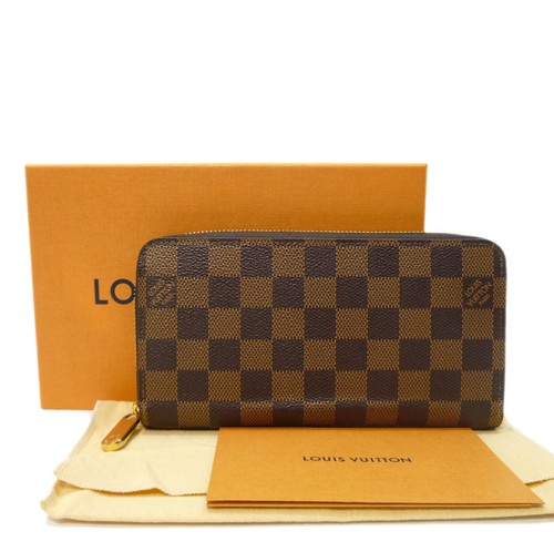 Auth LOUIS VUITTON Zippy Wallet Round Fastener N60015 Damier Auth LOUIS VUITTON Zippy Wallet Round Fastener N60015 Damier