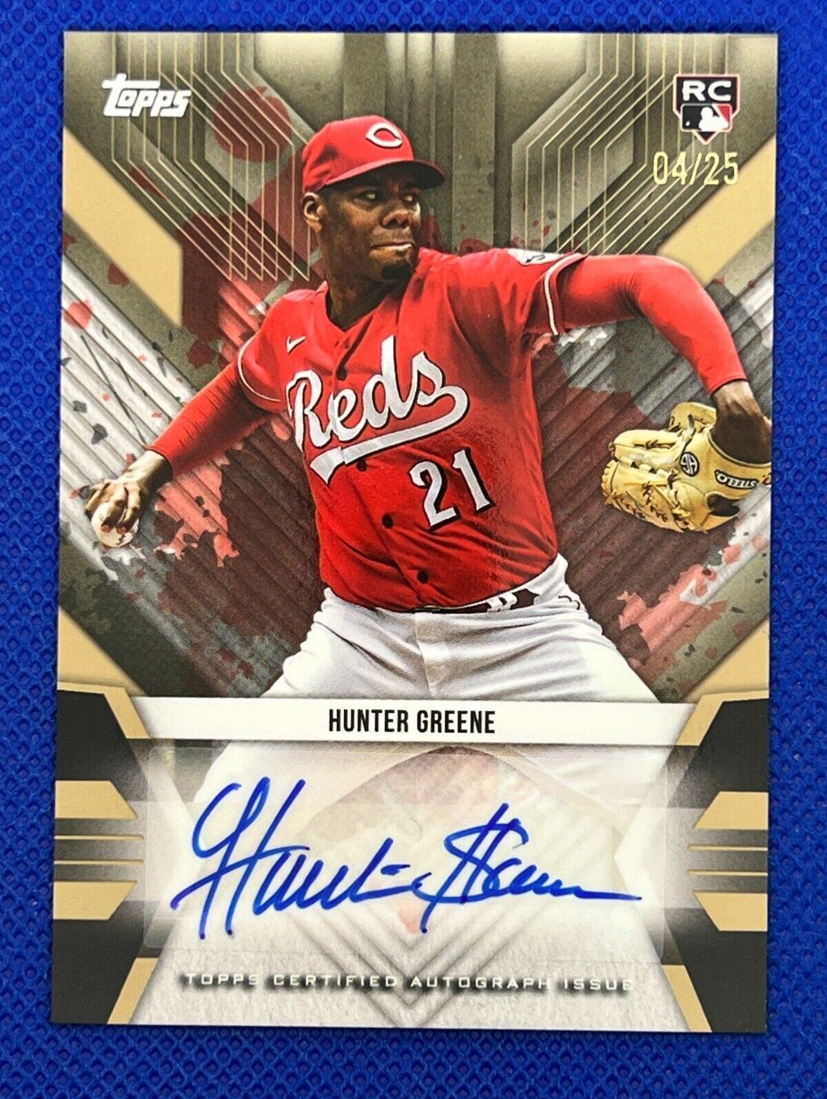 2022 Topps UK Edition - Baseball Superstars Autographs Hunter Greene # ...