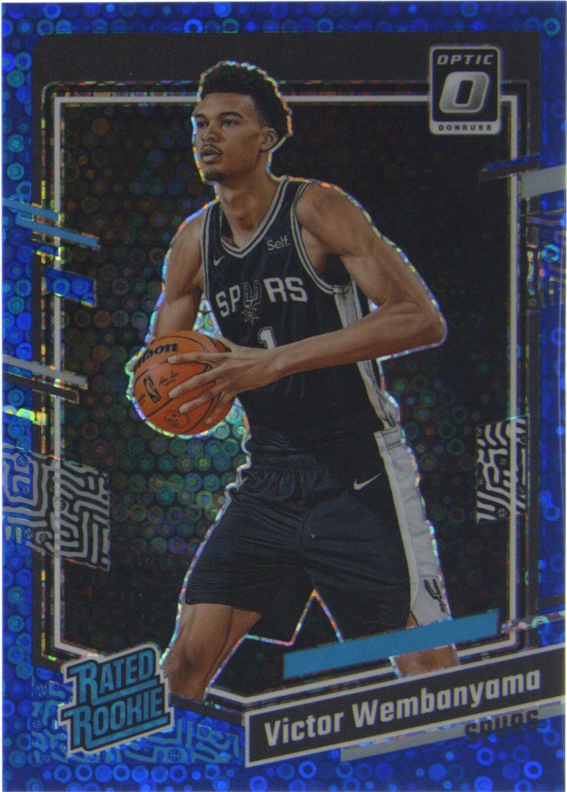 2023-24 Panini Donruss Optic - Rated Rookie Victor Wembanyama #225 Blue ...