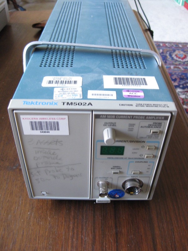 Tektronix Tm502a Power Module Am 503b Current Probe Amplifier Made In The Usa Ebay
