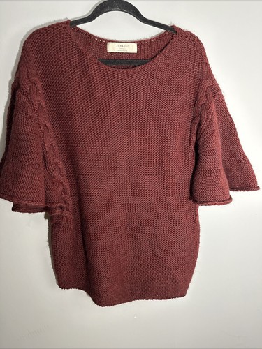 zara knit Sweater Top Chunky Cable Knit Wool ALPACA BLEND zara knit Sweater Top Chunky Cable Knit Wool ALPACA BLEND