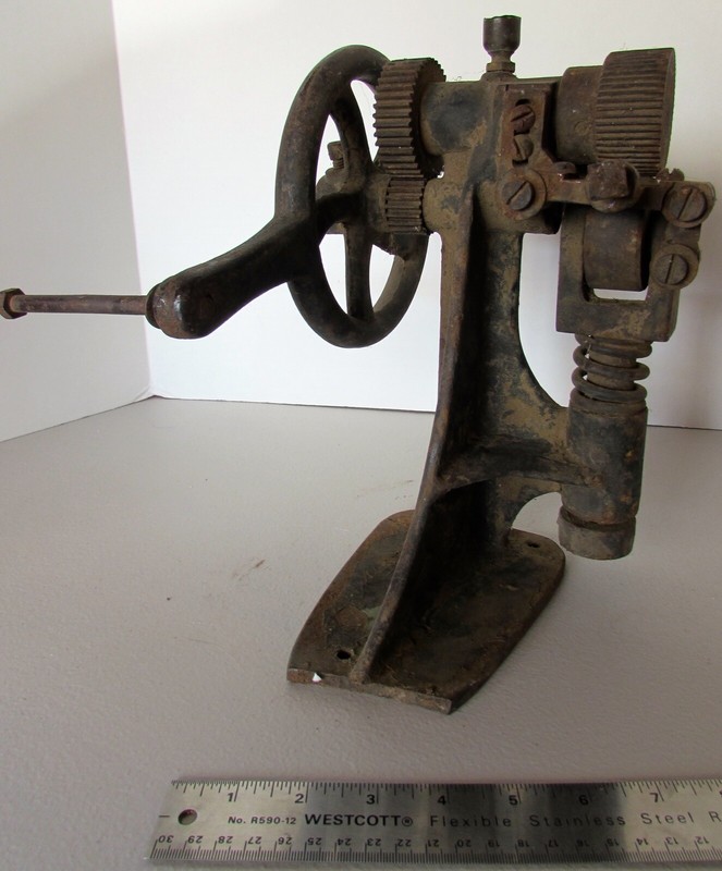 Vintage American Hand Crank Leather Splitting Skiver Tool Antique St ...