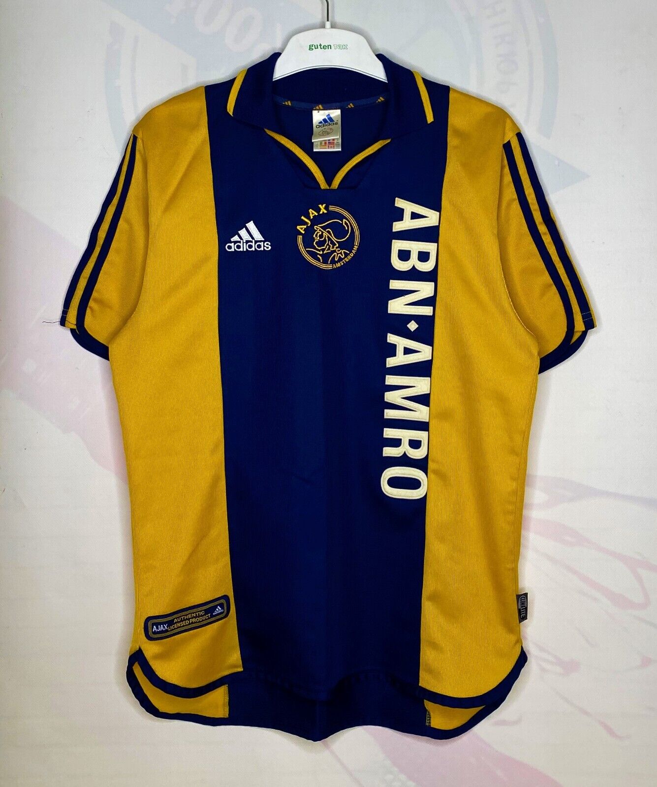 AJAX AMSTERDAM 2000 2001 AWAY FOOTBALL SHIRT SOCCER JERSEY AJAX AMSTERDAM 2000 2001 AWAY FOOTBALL SHIRT SOCCER JERSEY