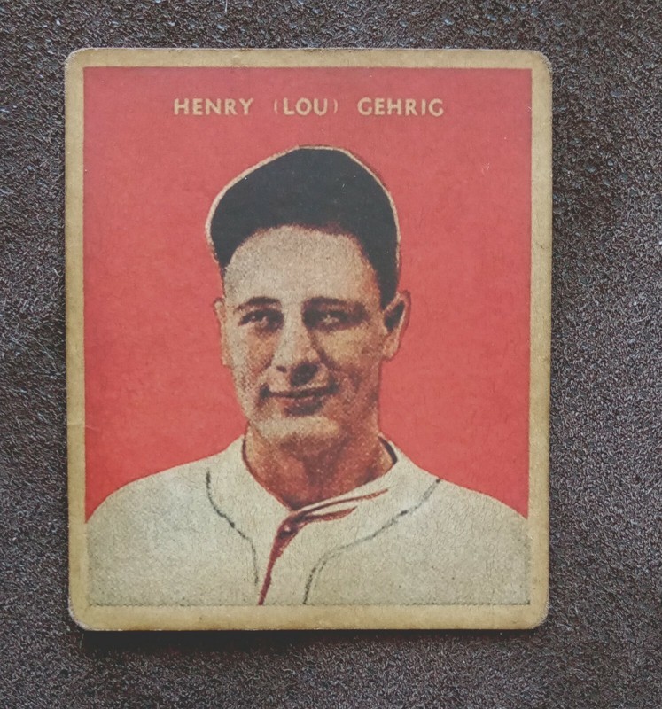 Lou Gehrig Baseball Cards