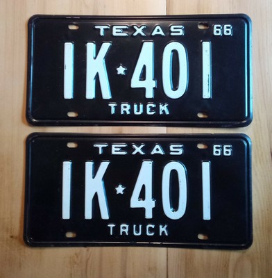 1966 Texas License Plates for sale | Only 4 left at -60%