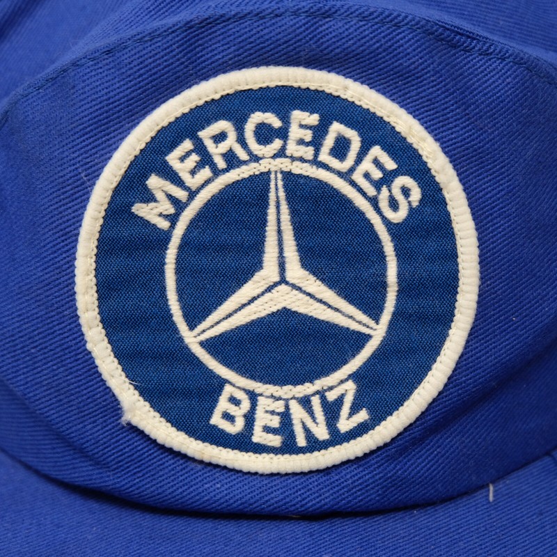 Rare Vintage Mercedes-Benz OG Logo Patch Striped Brim Rare Vintage Mercedes-Benz OG Logo Patch Striped Brim