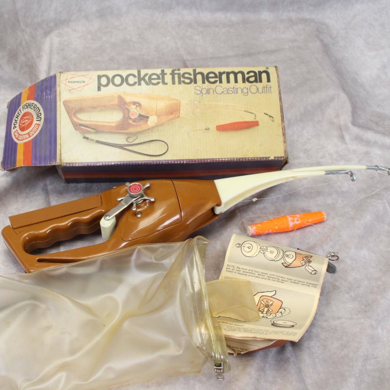 Pocket Fisherman Spin Casting Outfit Vintage Popeil's 1972 Pocket Fisherman Spin Casting Outfit Vintage Popeil's 1972