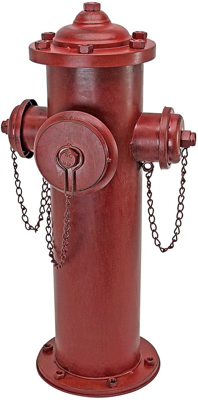 Unique Vintage Style Fire Hydrant Statue Crafted of Metal Home Yard ...