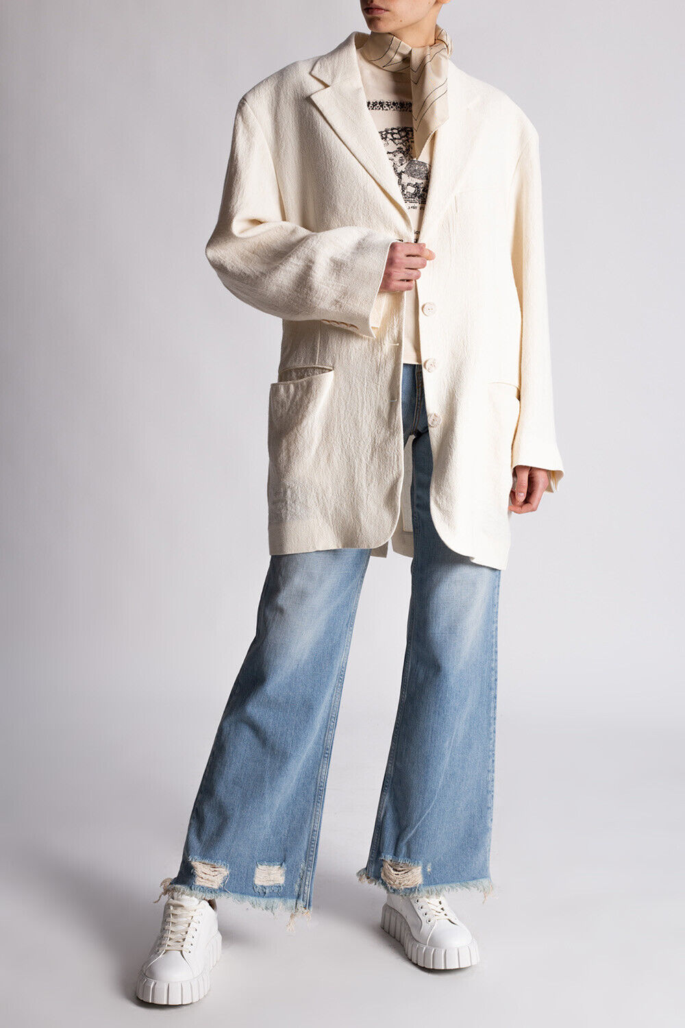ACNE STUDIOS 1990 THIGH PATCH STRAIGHT JEANS NWT R13 KHAITE ACNE STUDIOS 1990 THIGH PATCH STRAIGHT JEANS NWT R13 KHAITE