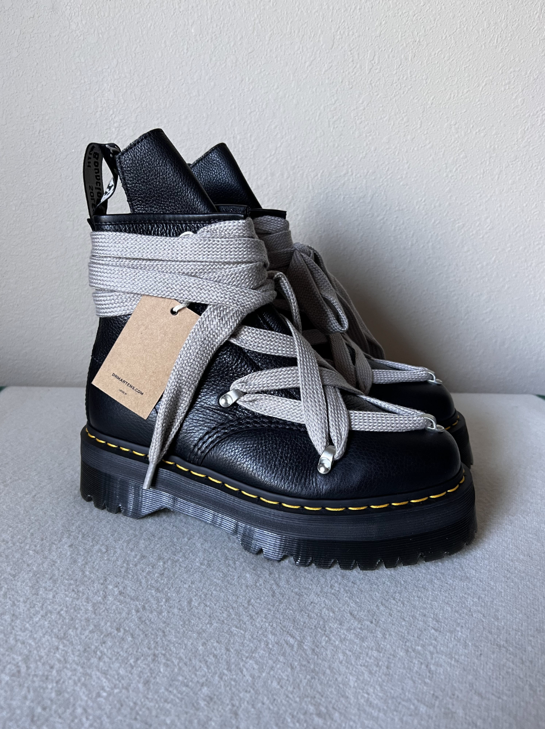 Rick Owens x Dr. Martens Quad Sole Pentagram Boots - Size 8 Rick Owens x Dr. Martens Quad Sole Pentagram Boots - Size 8