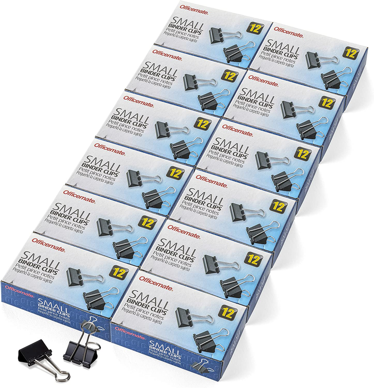 Small Binder Clips Bulk Office Paper Clamps 12 Boxes 1 Dozen Each 144 ...