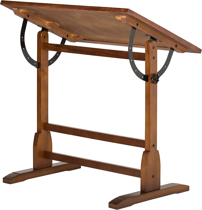 Vintage Look Drafting Table Adjustable Art Work Drawing Board Rustic O ...