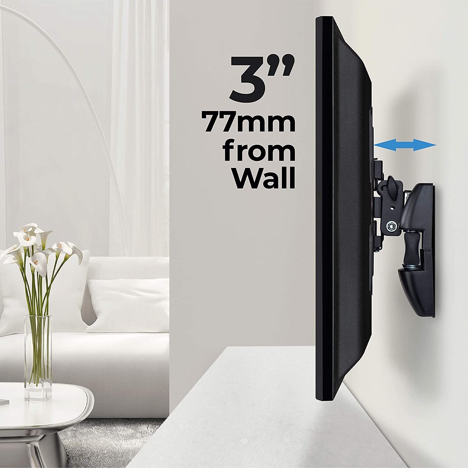 Full Motion Dual Arm TV Wall Mount