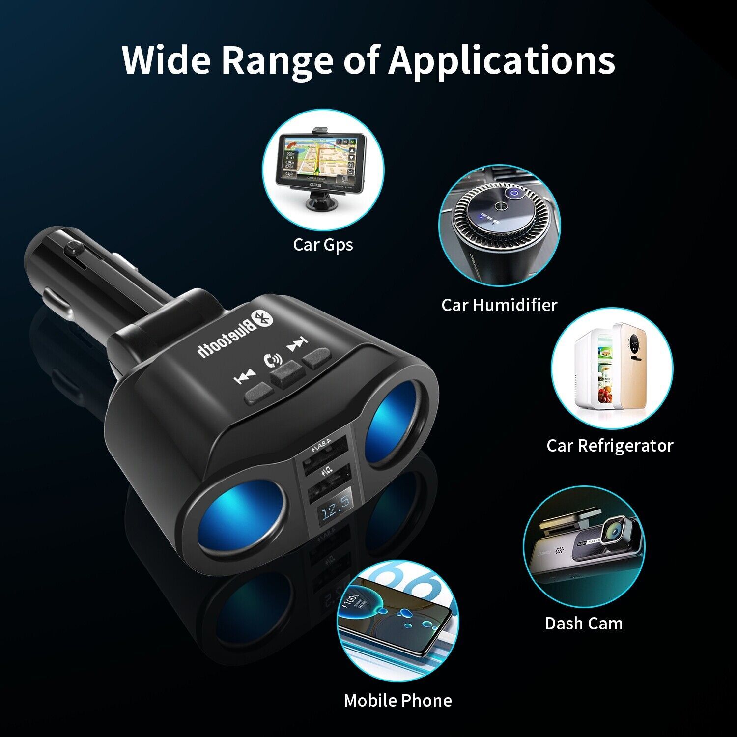 Cigarette Lighter Bluetooth Adapter | Player