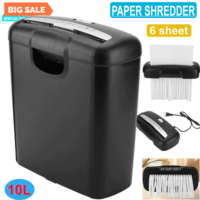 Cross Cut Paper Shredders - 6 Sheet Cross Cut Paper Shredder