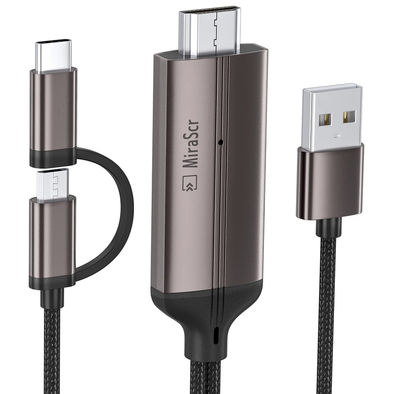 Renkchip 2-In-1 USB C/Micro USB to HDMI Cable