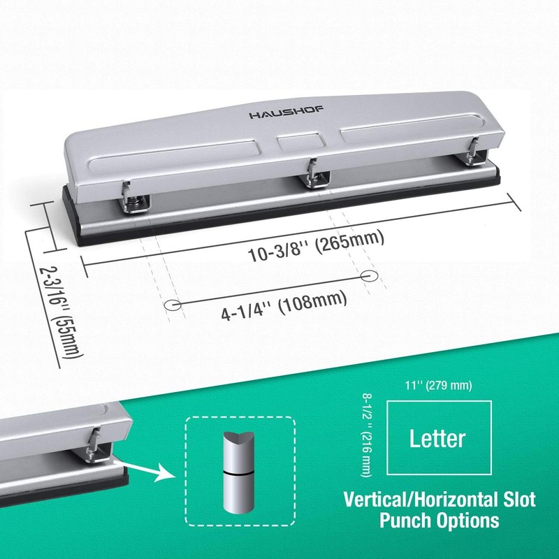 Desktop Stapler and 3-Hole Punch Set with 5000-Piece Staples and Stapl ...