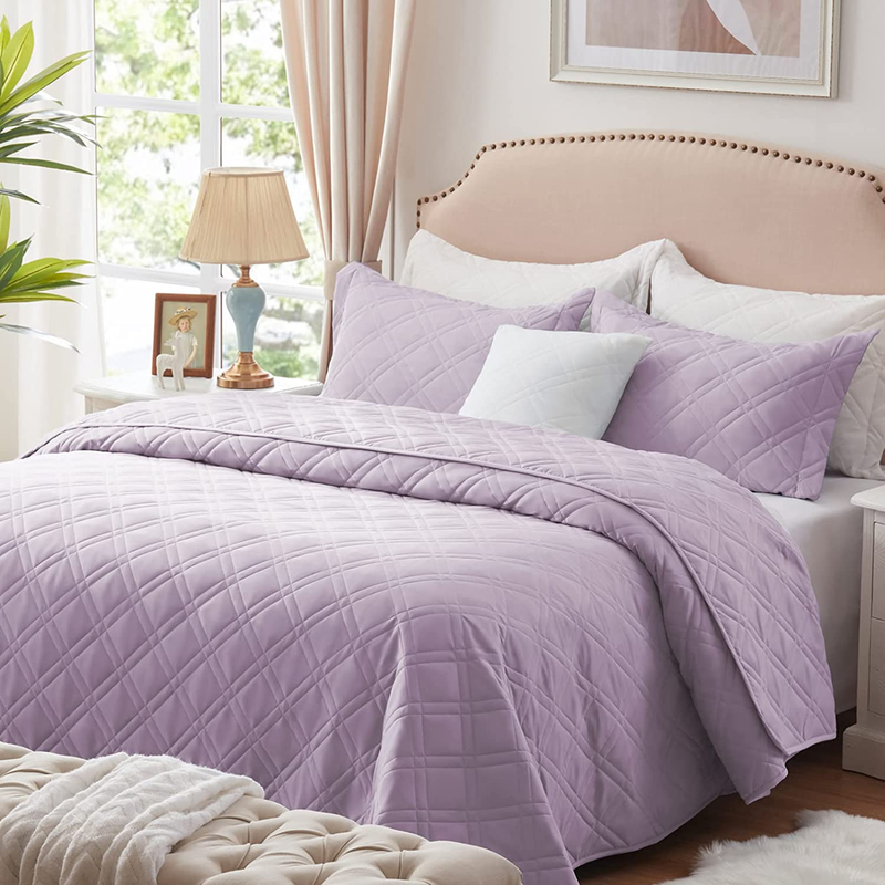 Bedspread Quilt | Lavender Quilt Set