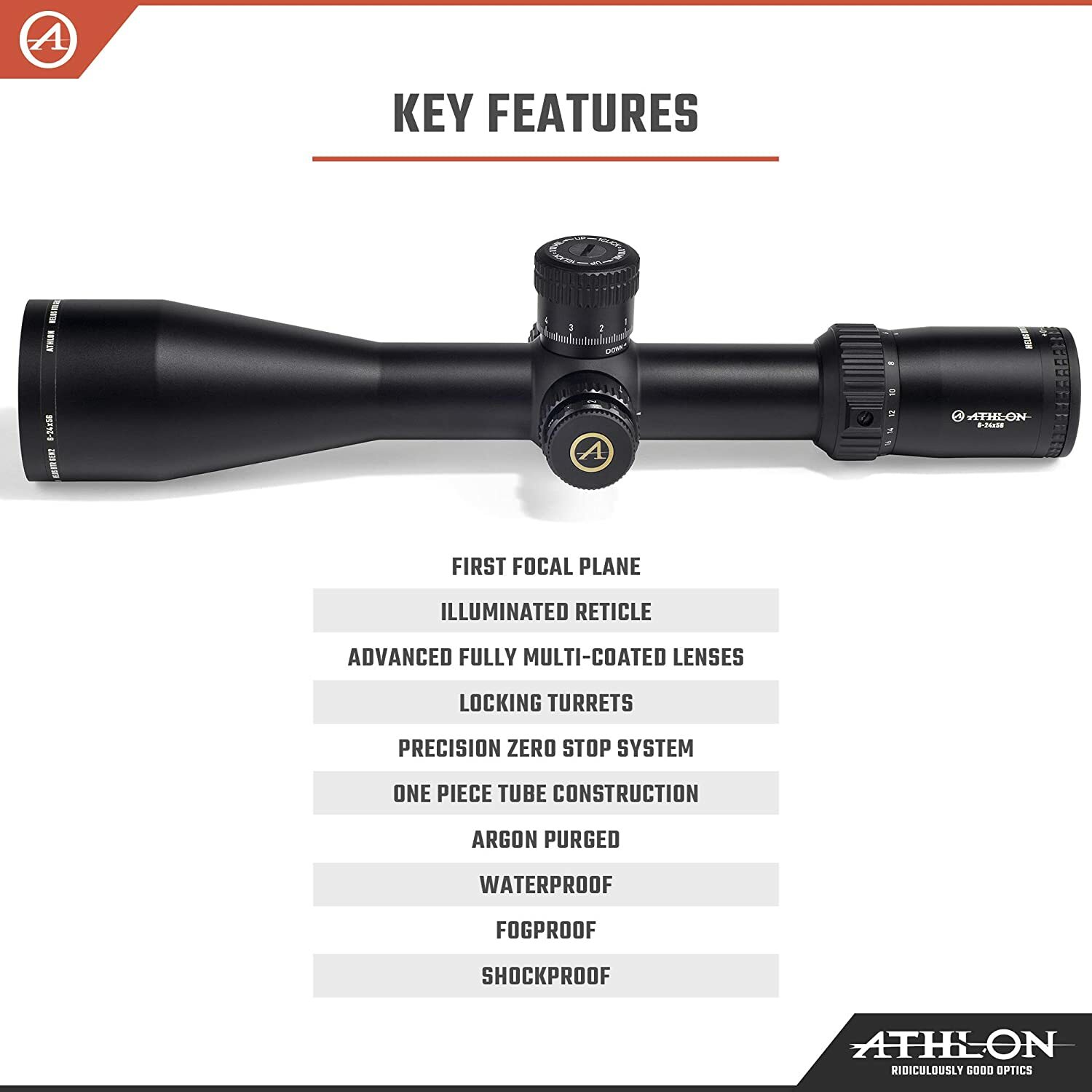 Купить Прицел Athlon Helos BTR GEN2 6/24x56 Riflescope APRS6 FFP IR MIL ...