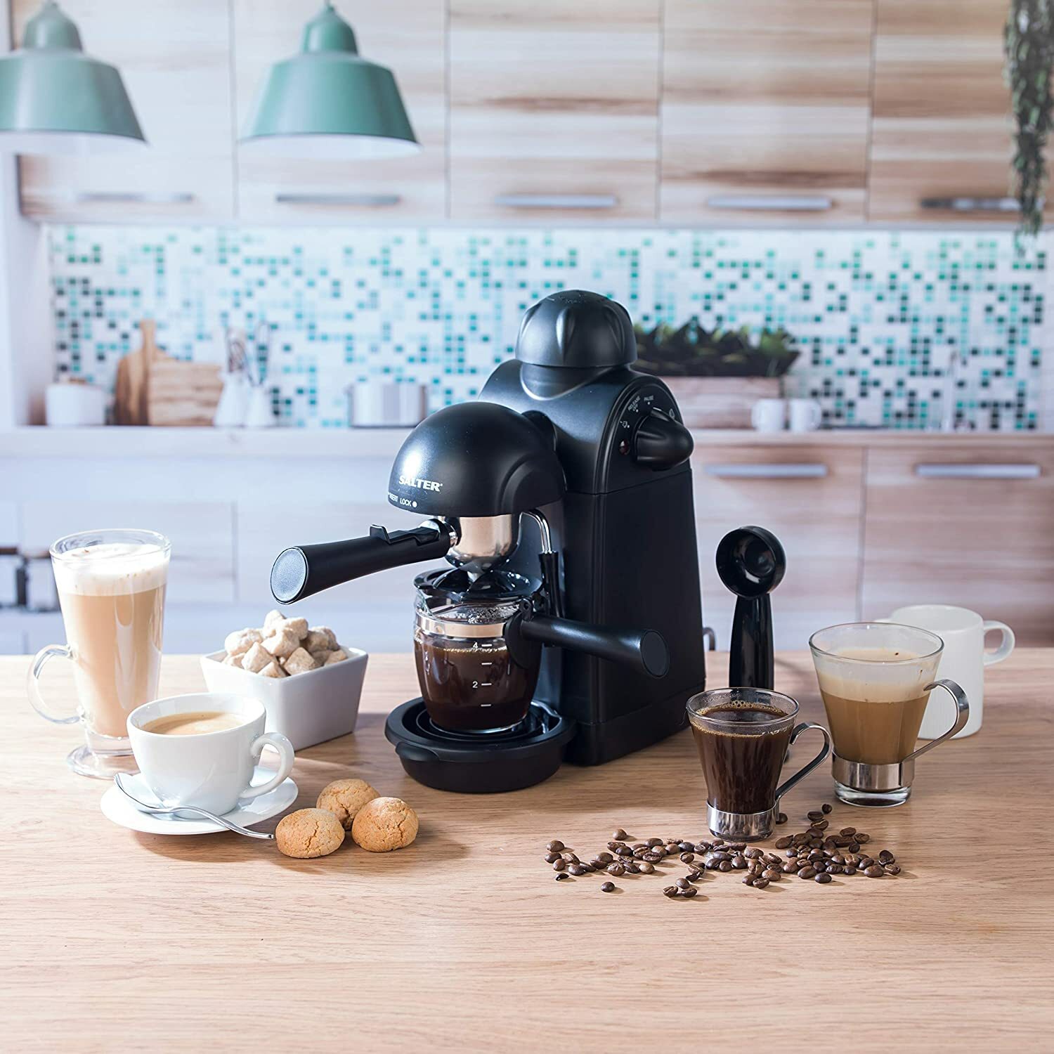 Salter Espressimo Barista Latte Espresso Coffee Machine Maker Black 5 ...