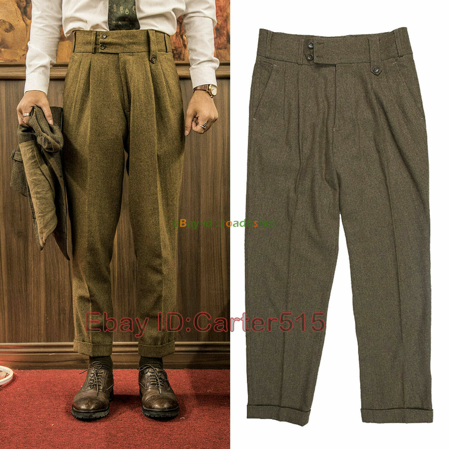 Red Tornado 90S Men's Wool Pants BRITISH Army No2 Dress Red Tornado 90S Men's Wool Pants BRITISH Army No2 Dress