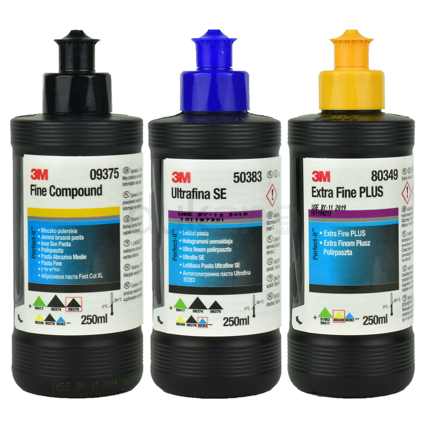 3M 09375 Fine Compound + 3M 50383 Anti Hologramm + 3M