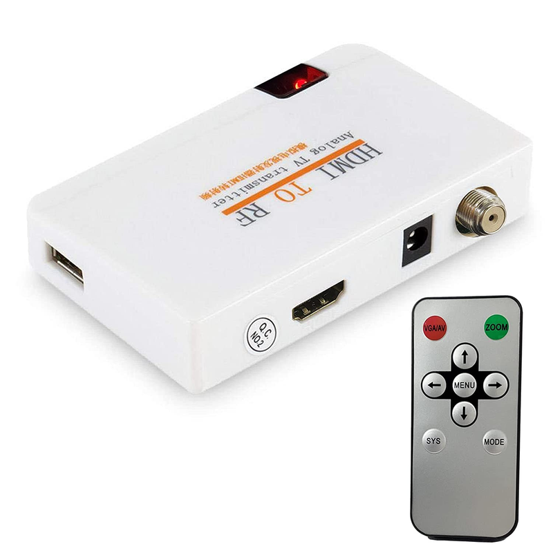 HDMI RF Modulator Coax Converter VHF Demodulator HD