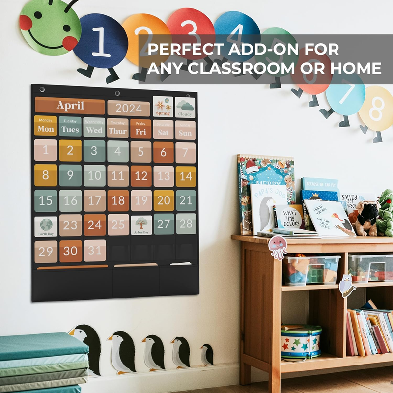 The Ultimate Classroom Calendar Pocket Chart for Kids - Simplified Cal ...