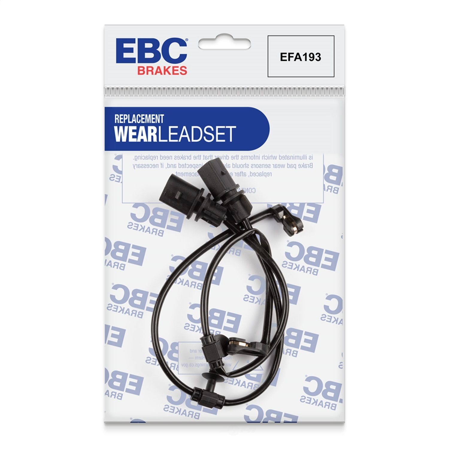 Disc Brake Pad Wear Sensor-Brake Wear Lead Sensor Kit EBC Brake EFA193 ...