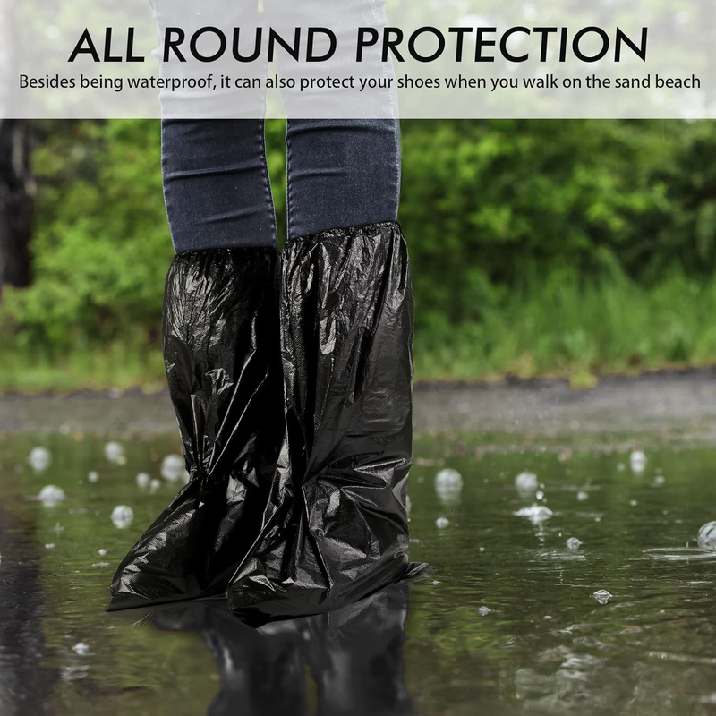 Disposable Shoe Covers Disposable Non Slip Plastic Boot Covers Long ...