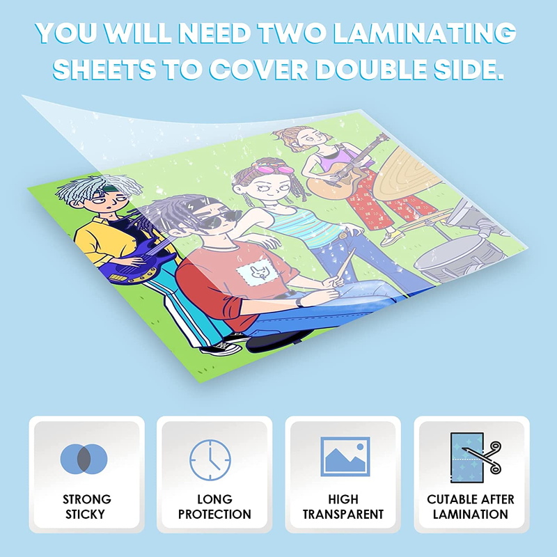 Self-Adhesive Laminating Sheets-20 Sheets 9 X 12 Inches Self Laminatin ...