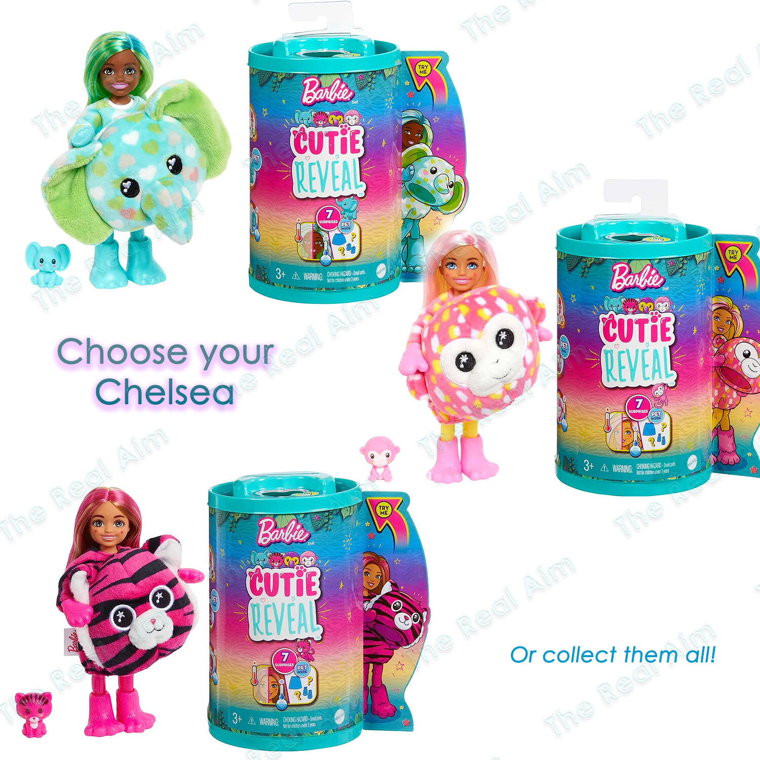 Barbie Cutie Reveal Chelsea Doll, Accessories Jungle Series Barbie Cutie Reveal Chelsea Doll, Accessories Jungle Series
