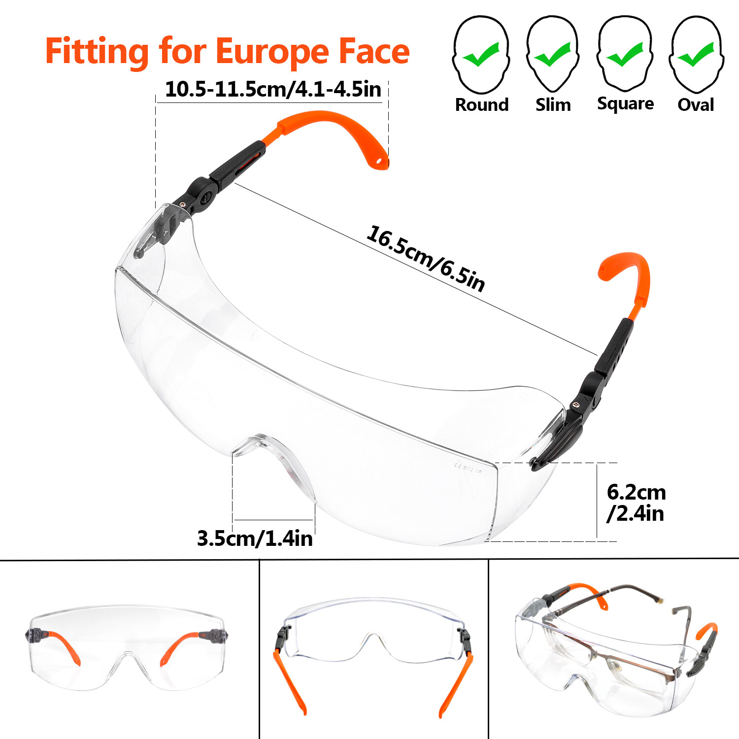 Work Goggles Over Safeyear Safety Glasses
