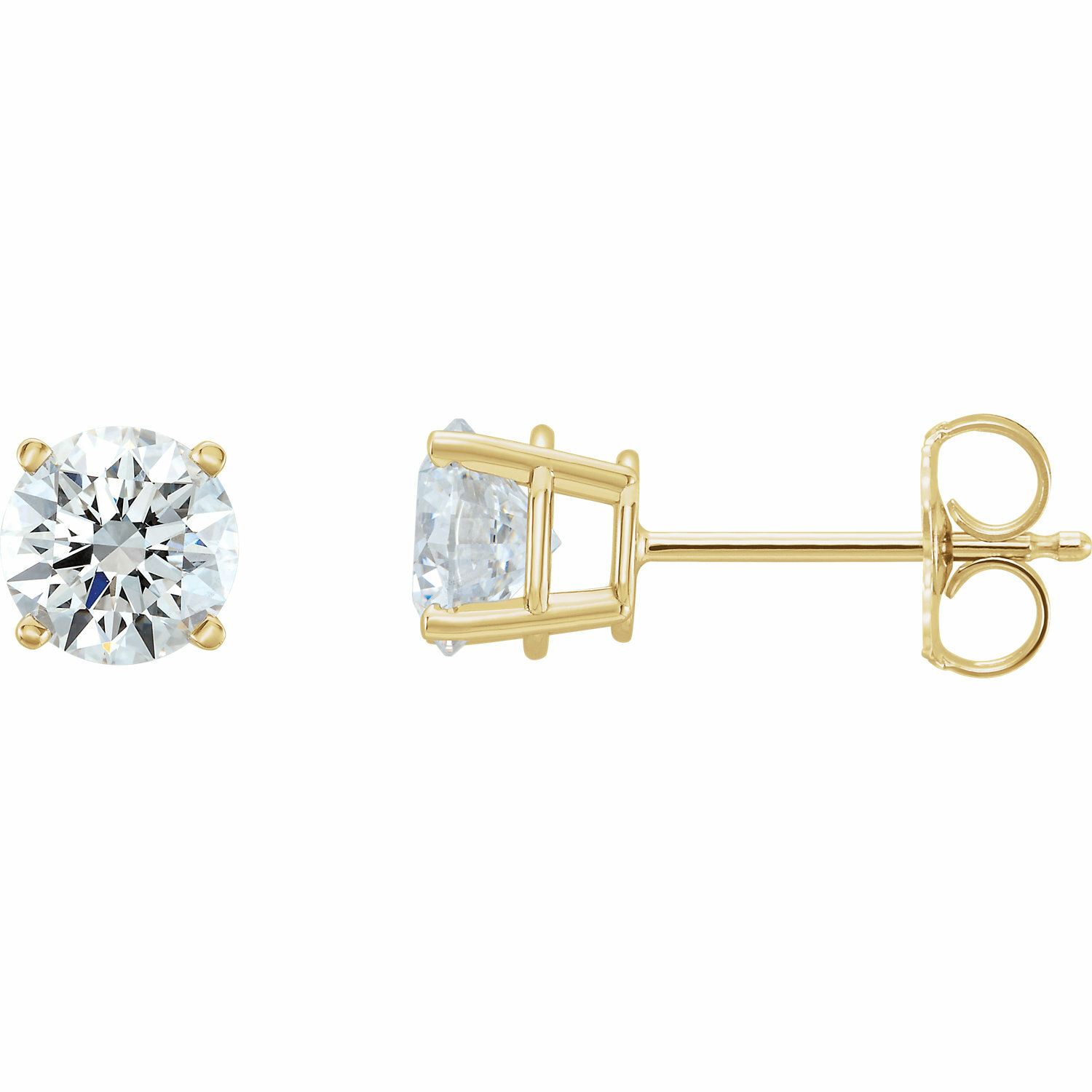 Lab-Grown Diamond Stud Earrings In 14K Yellow Gold (1 1/2 ct. tw.) | eBay Lab-Grown Diamond Stud Earrings In 14K Yellow Gold (1 1/2 ct. tw.) | eBay
