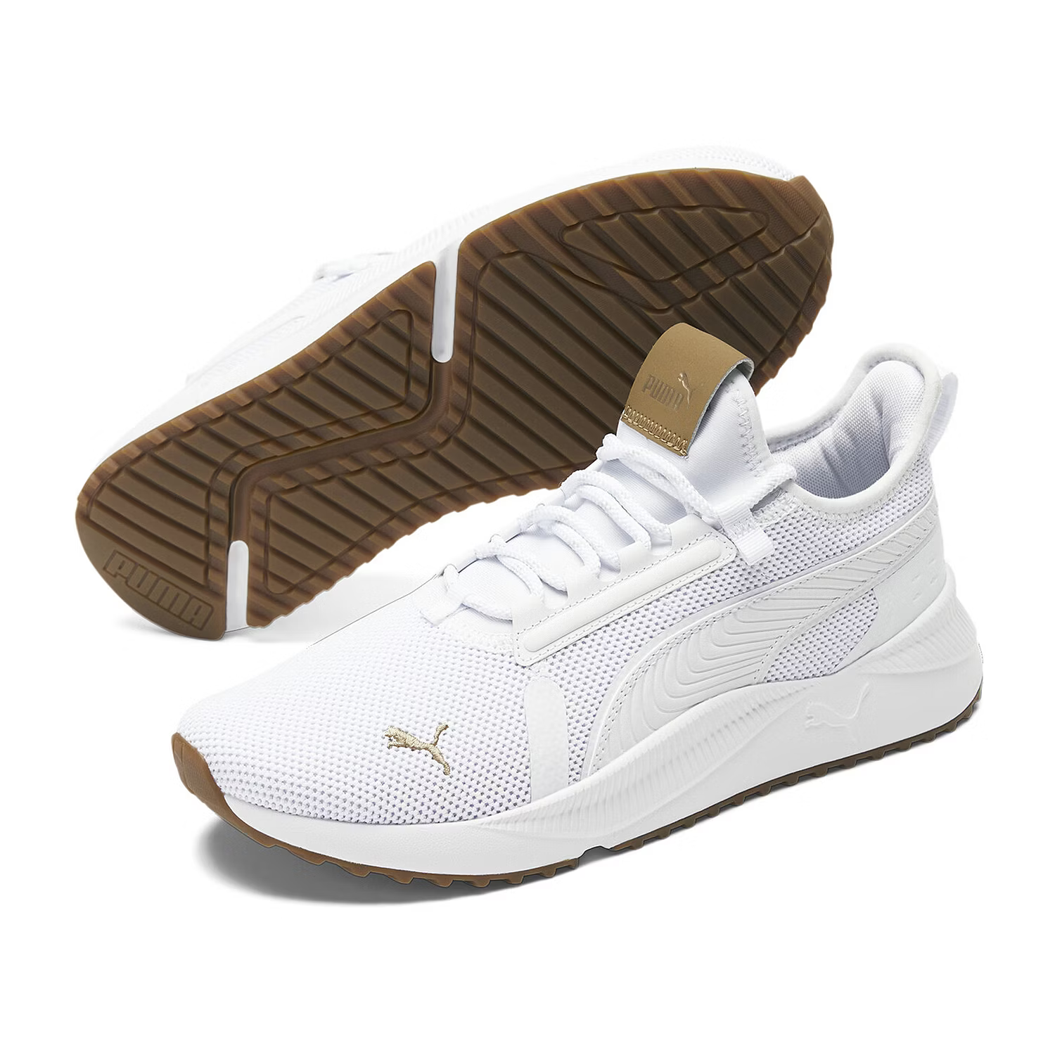 Puma Pacer Future Street Gum Low Top Athletic Running Shoes White Men s Size 13 eBay
