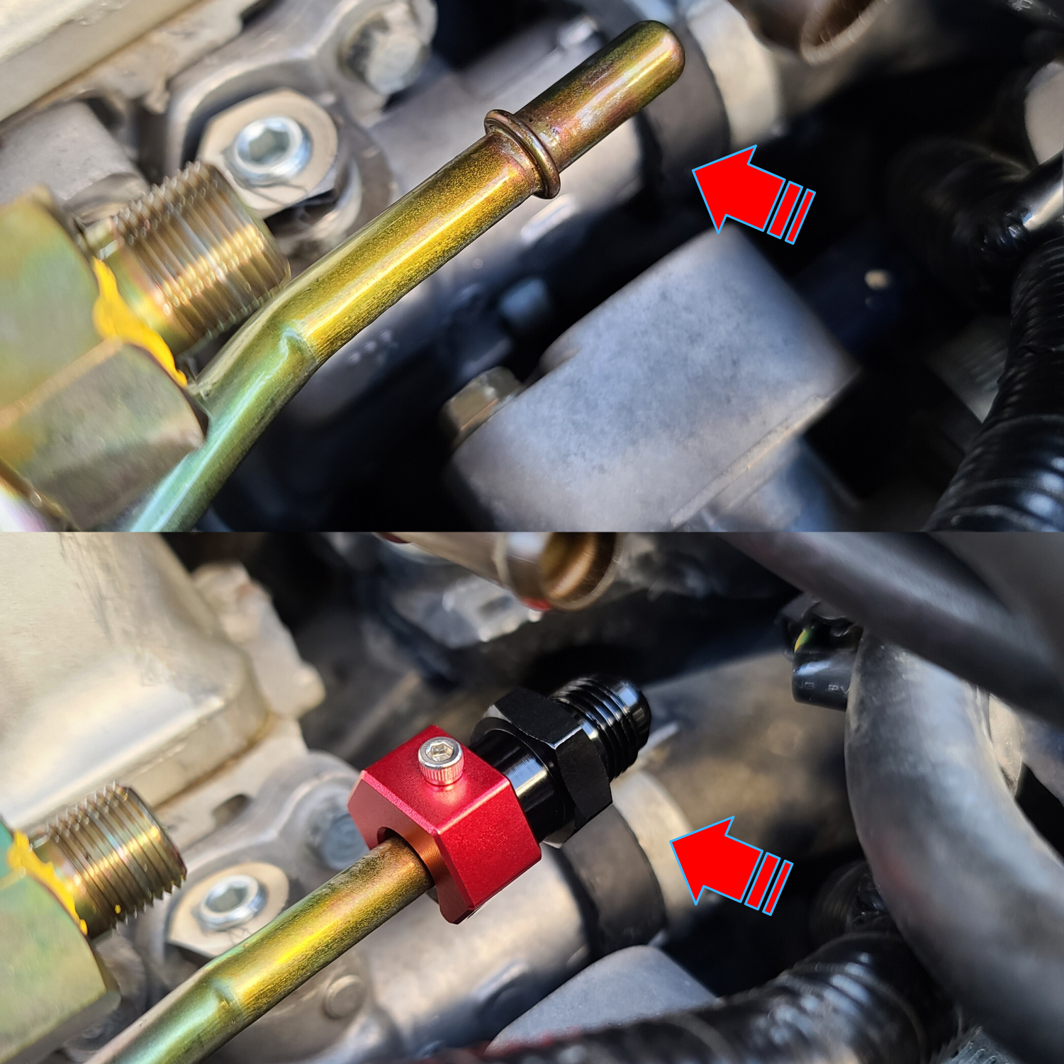 6AN to 5/16 Push On Fitting For Hardline - SAE Quick Connect EFI Adapter AN6 | eBay